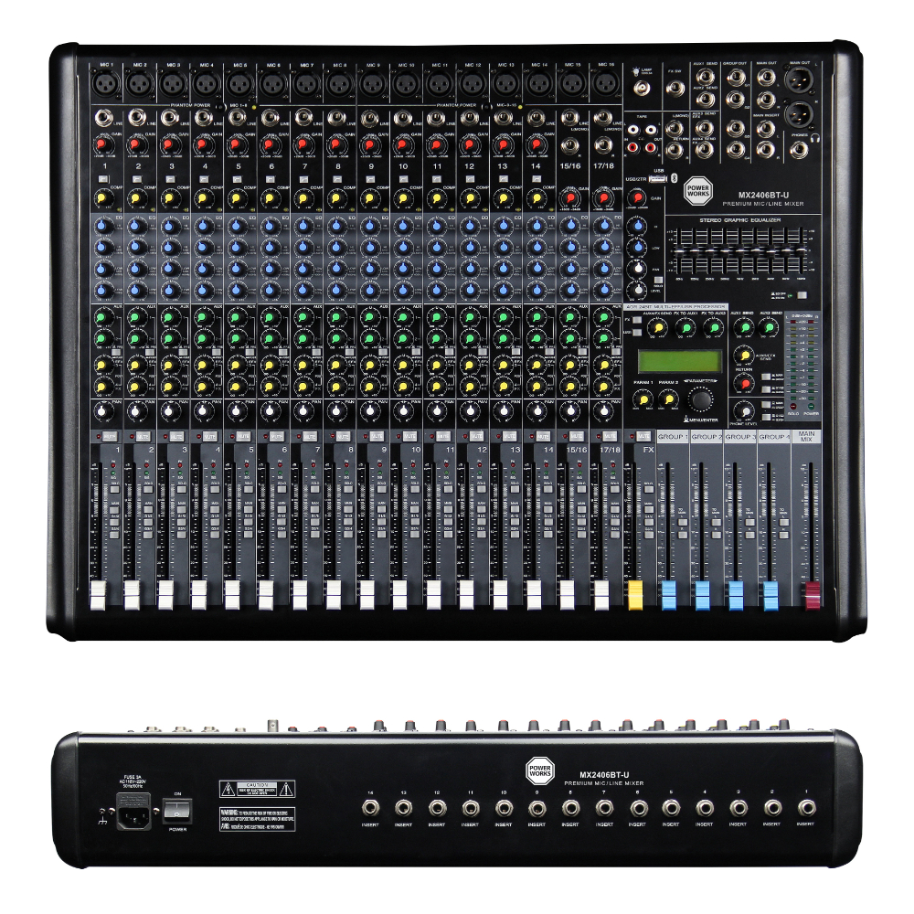POWERWORKS MX2406BT-U ANALOG MIXER | BC Electronics