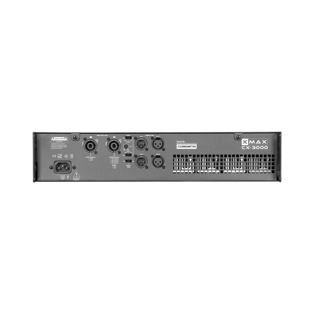 XMAX CX-3000 2X1500W POWER AMPLIFIER | BC Electronics