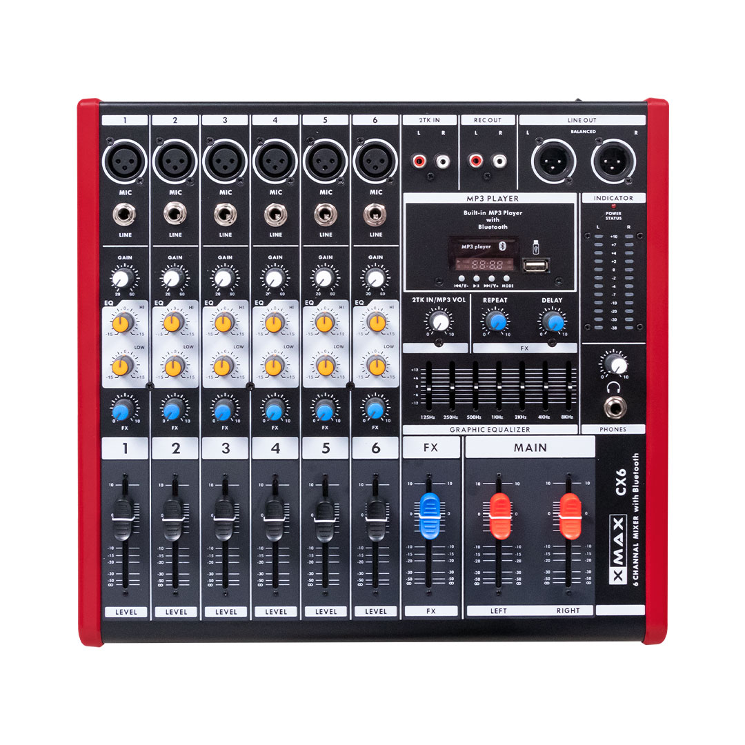 XMAX CX6 6CH MIXER | BC Electronics